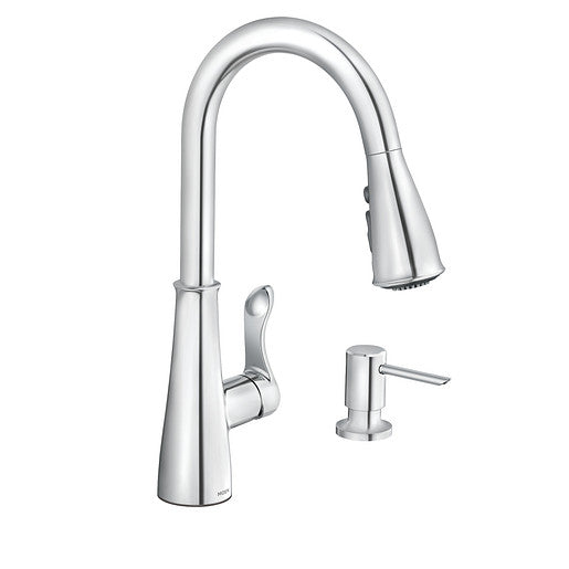 Moen Hadley Chrome One-Handle Pulldown Kitchen Faucet - Miami, FL ...