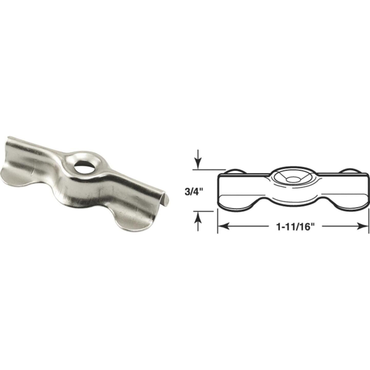 Prime-Line Flush Double Wing Clips (6 Count) - Miami, FL - Baro Hardware
