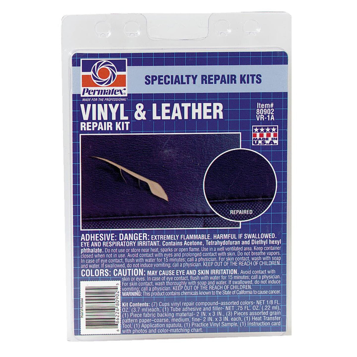 PERMATEX Vinyl and Leather Repair Kit, (4-Piece) - Miami, FL - Baro ...