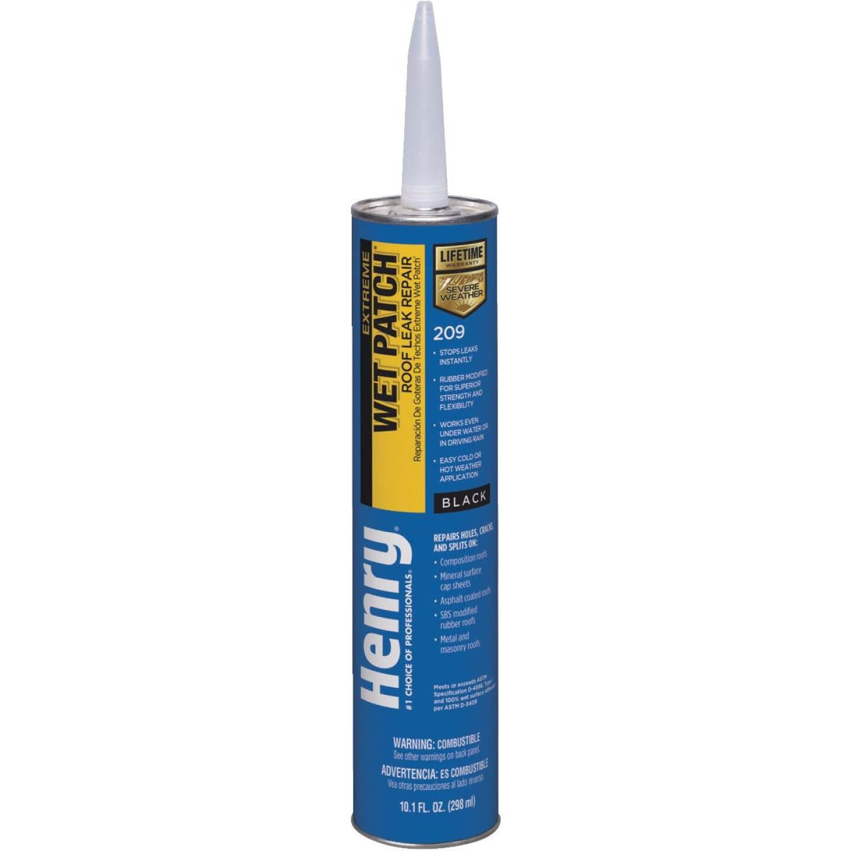 Henry Wet Patch 10.1 Oz. Extreme Roofing Cement & Patching Sealant ...