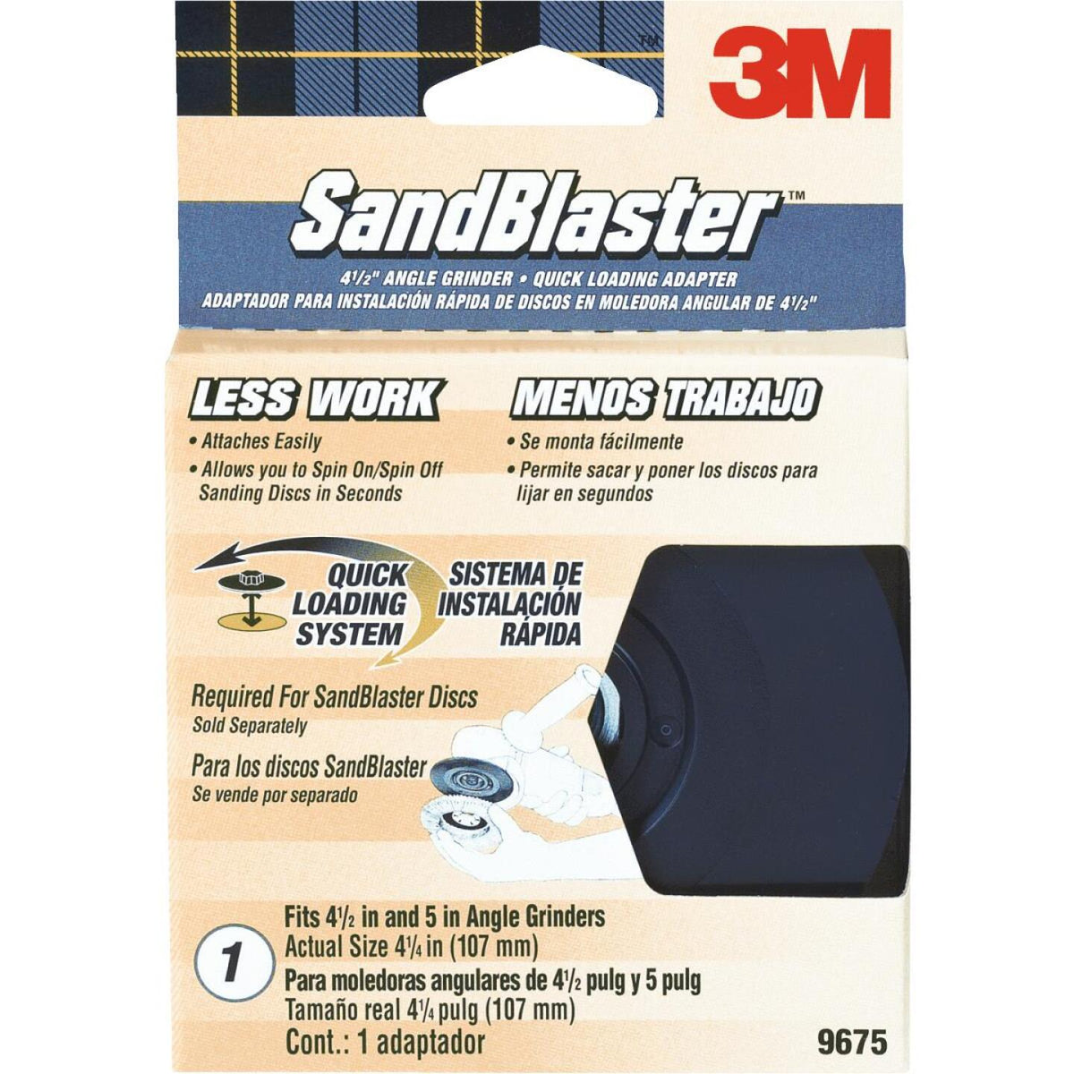 3M Sandblaster 4-1/2 In. Angle Grinder Backing Pad - Miami, FL - Baro ...