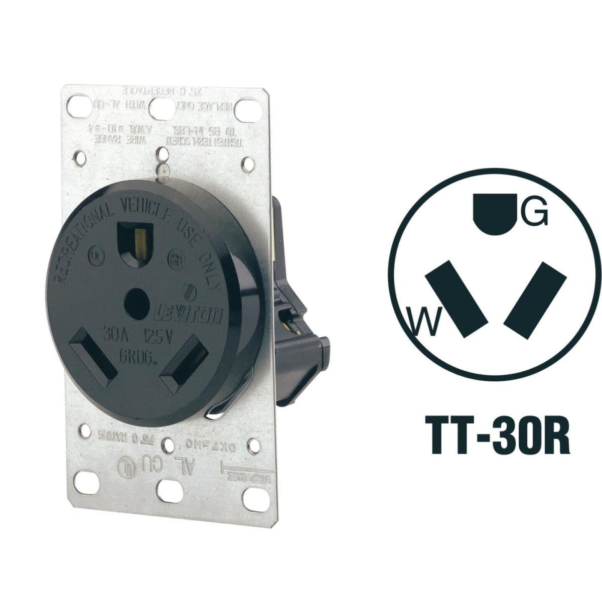 Leviton 30A Female Power Outlet RV Receptacle - Miami, FL - Baro Hardware