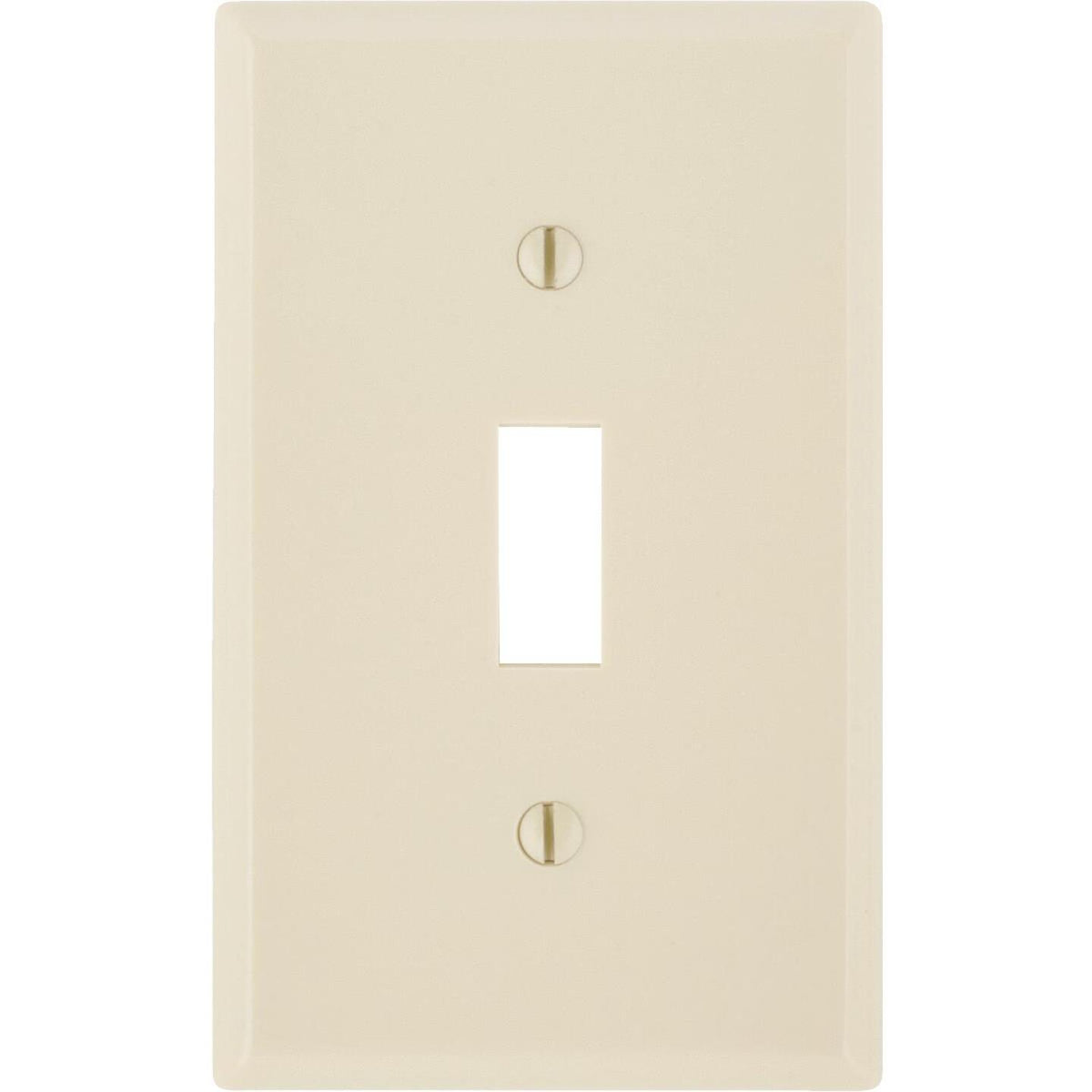 Leviton 1-Gang Plastic Toggle Switch Wall Plate, Ivory - Miami, FL ...